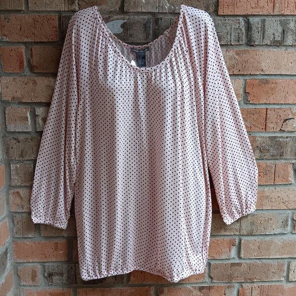 Chelsea & Theodore | Tops | Chelsea Theodore Womens Top Blouse Pink ...